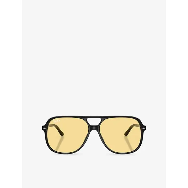 Ray-ban Rb2198 Square-frame Acetate Sunglasses - Black