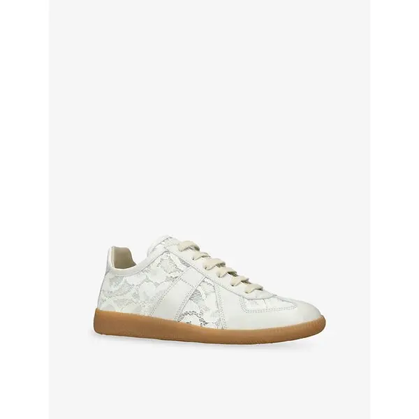MAISON MARGIELA Replica Leather And Lace Trainers