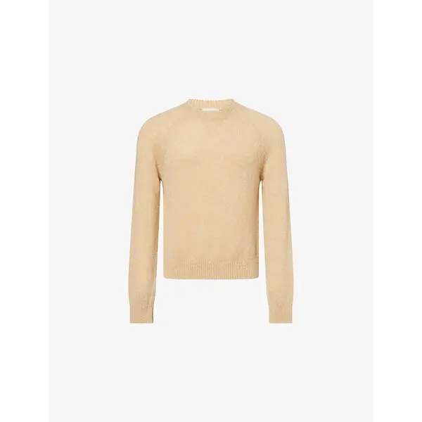 Dries Van Noten Melbourne Crew-neck Alpaca-blend Jumper - Ecru