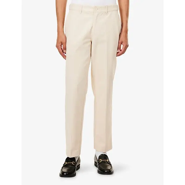 PERCIVAL Straight Leg Cotton Chino Trousers