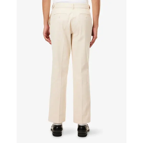 PERCIVAL Straight Leg Cotton Chino Trousers