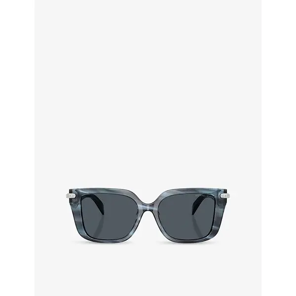 Michael Kors Mk2275bu Santo Domingo Square-frame Acetate Sunglasses - Blue