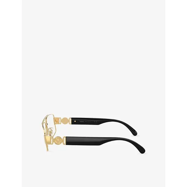 Versace Ve1317 Rectangle-frame Metal Sunglasses