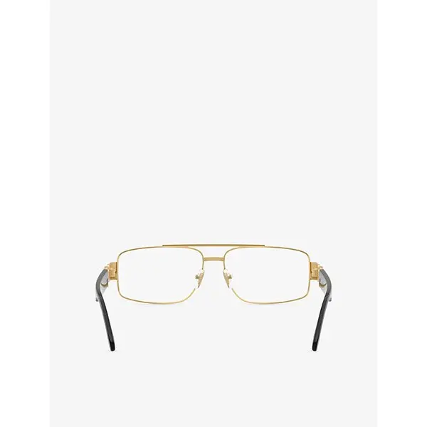 Versace Ve1317 Rectangle-frame Metal Sunglasses