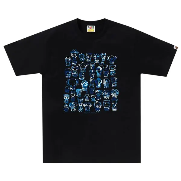 A BATHING APE Abc Camo A To Z Tee /blue