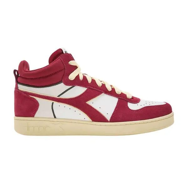 DIADORA Magic Basket Demi Cut 'rhubarb White - Red