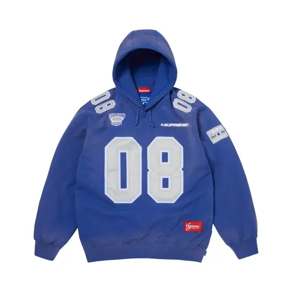 Supreme Jersey Hooded Sweatshirt 'royal