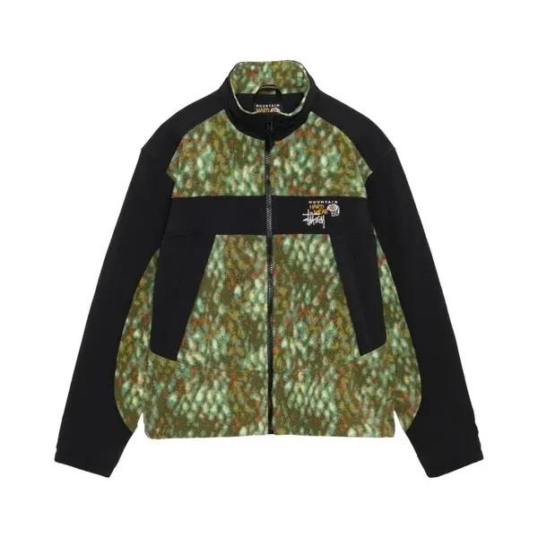 StÜssy X Mountain Hardwear Full Zip Fleece 'groves Scale Print - Multicolor