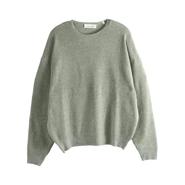 Fear Of God Signature Waffle Crewneck Sweater - Grey