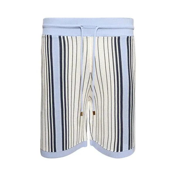 Amiri Script Stripe Short 'ashley - Blue