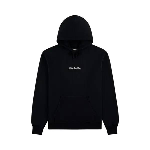 Aimé Leon Dore Embroidered Logo Hoodie 'jet - Black