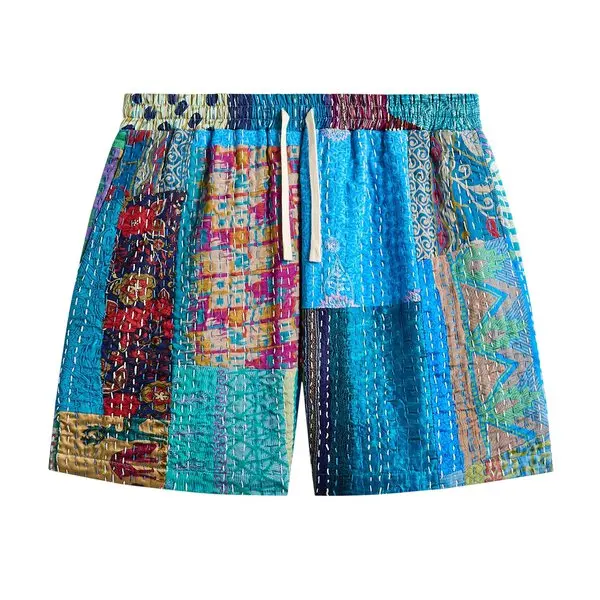 Kith Kin Tal Patchwork Short 'pattern/multicolor - Blue