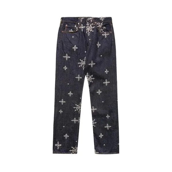 Kapital 14 Oz Denim Snow Embroidery Jeans