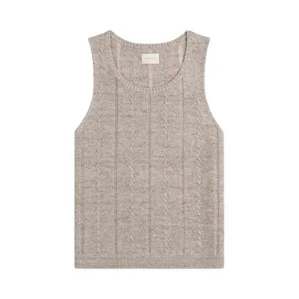 Aimé Leon Dore Pointelle Tank Top 'natural - Cream