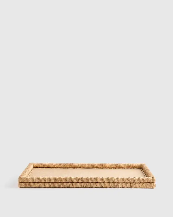 Quince Handwoven Rectangular Decorative Tray