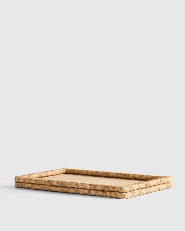 Quince Handwoven Rectangular Decorative Tray
