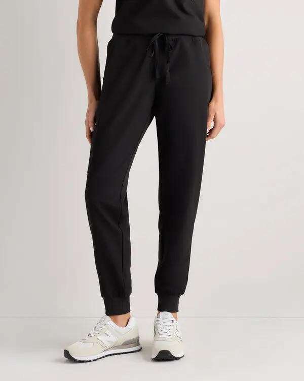 Quince Aeraflex Scrub Joggers - Bold Black
