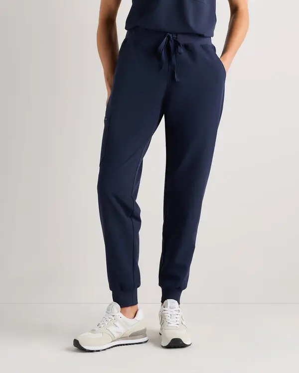 Quince Aeraflex Performance Scrub Joggers With Cargo Pocket - Deep Navy