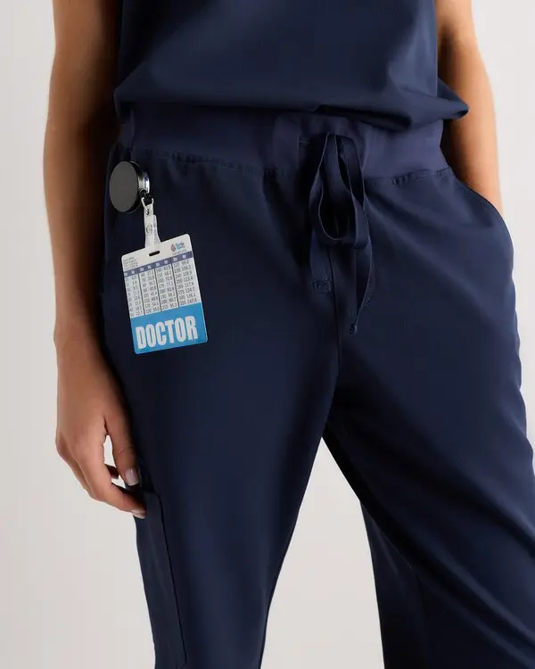 Quince Aeraflex Scrub Cargo Pants - Deep Navy