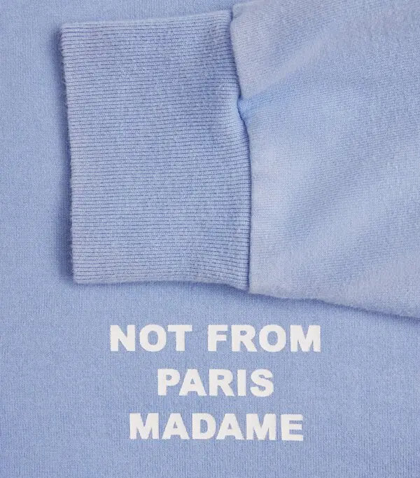 Drole De Monsieur Cotton Slogan Long-sleeve T-shirt