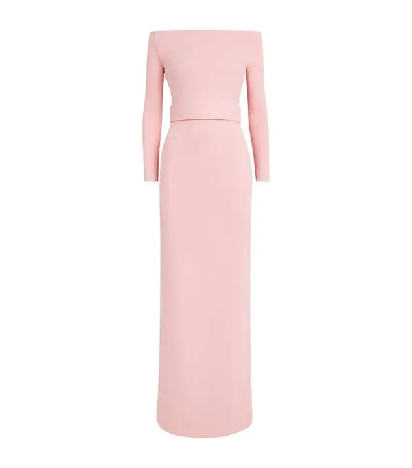 Solace London Sabina Column Gown - Pink
