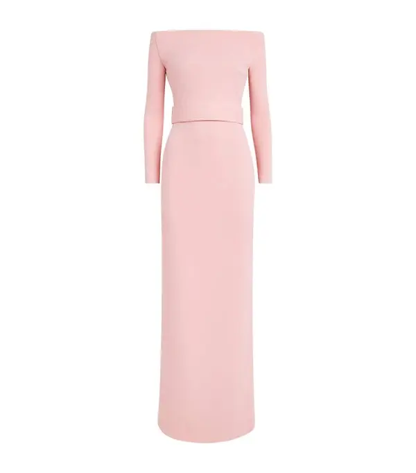 Solace London Sabina Column Gown - Pink