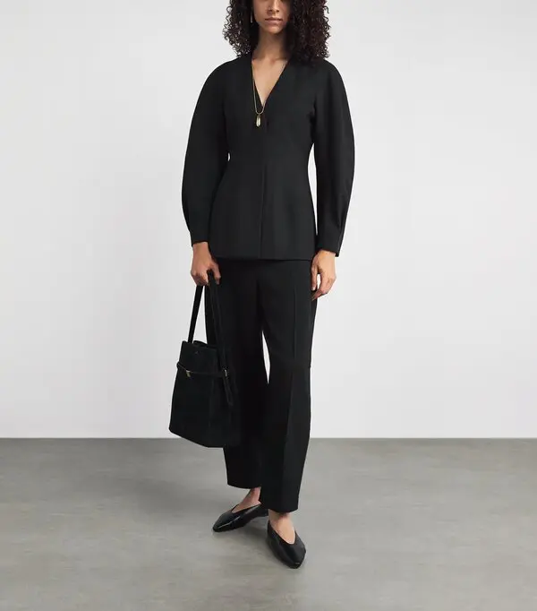 RETORI Virgin Wool Hourglass Blazer