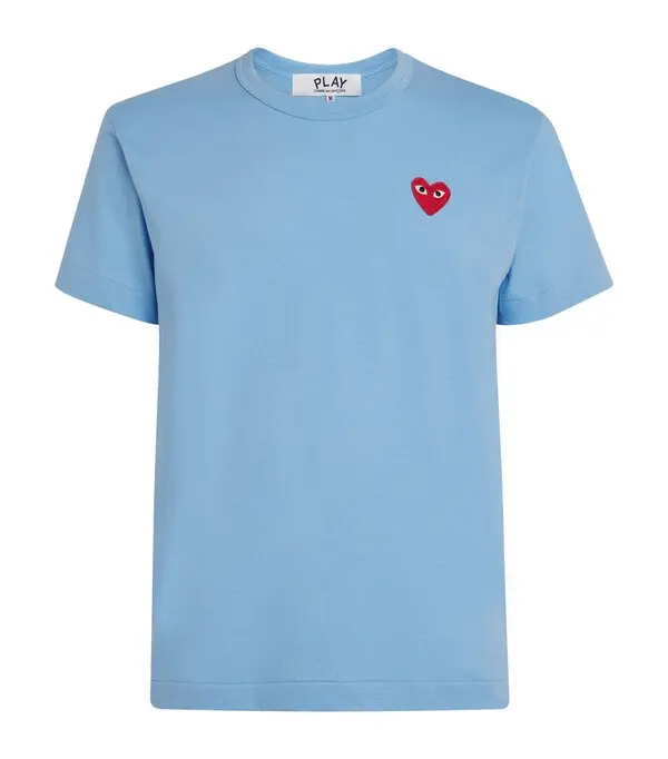 Play Comme Des Garcon Heart Logo T-shirt - Blue
