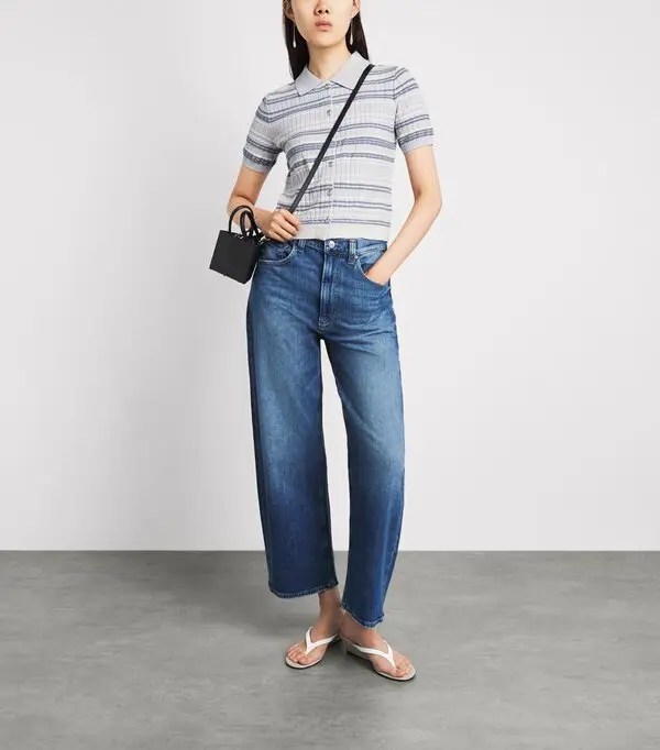 Rag & Bone Karina Striped Cotton-blend Cardigan