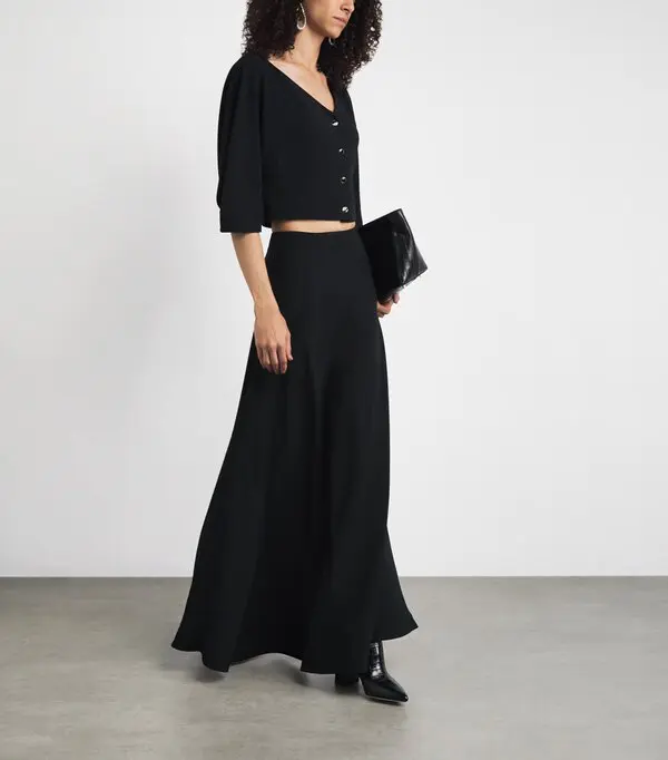 RETORI Cady Half-circle Maxi Skirt