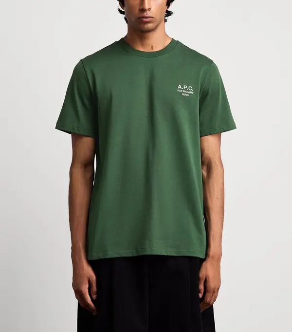 A.p.c. Organic Cotton Logo T-shirt - Green