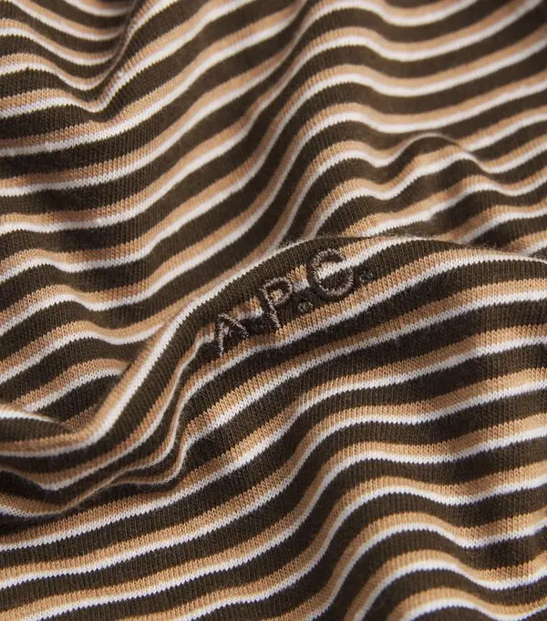 A.p.c. Organic Cotton Striped T-shirt