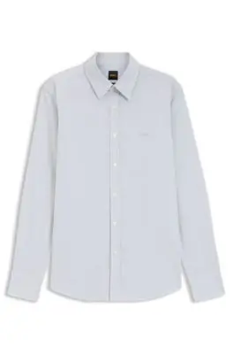 BOSS Regular-fit Shirt In Stretch-cotton Dobby