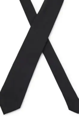 BOSS Silk Tie With Solid Weave