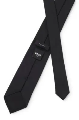 BOSS Silk Tie With Solid Weave