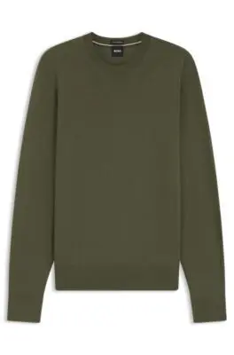 BOSS Merino Wool Sweater In A Regular Fit