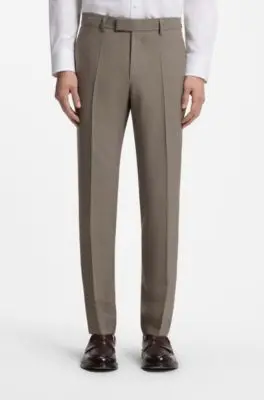 BOSS Two-piece Slim-fit Suit In Virgin Wool