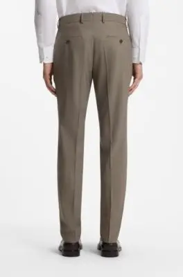BOSS Two-piece Slim-fit Suit In Virgin Wool