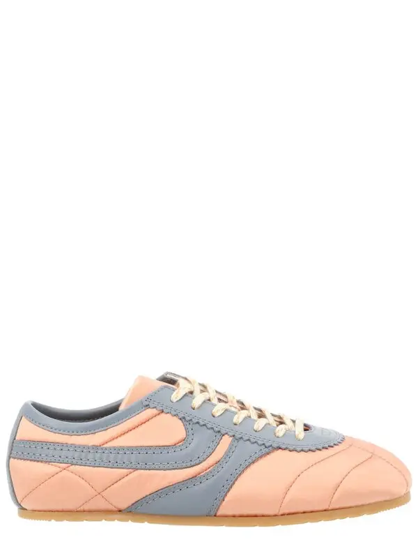 Dries Van Noten Quilted Satin Sneakers - Pink