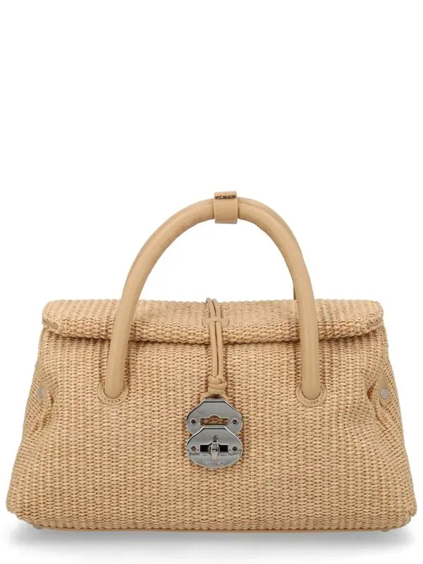 ZANELLATO Postina Woven Stud Leather Tote Bag