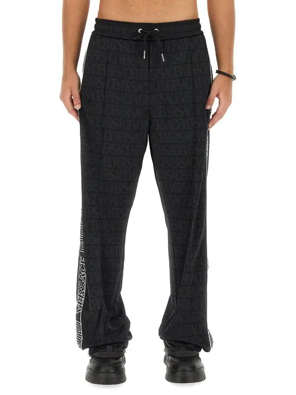 Versace Pants In Cotton - Black