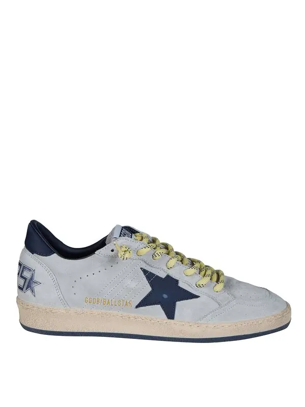 GOLDEN GOOSE Leather Sneaker Ballstar - Grigio