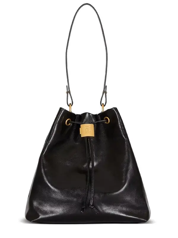Balmain Pulse Calfskin Leather Backpack