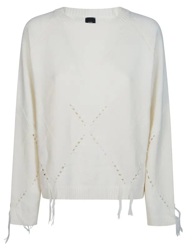 Pinko Fashionable Pullover With Openwork Design
