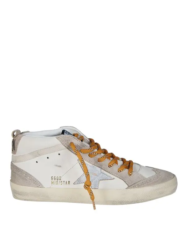 GOLDEN GOOSE Mid Star Suede Sneakers With Star Detail