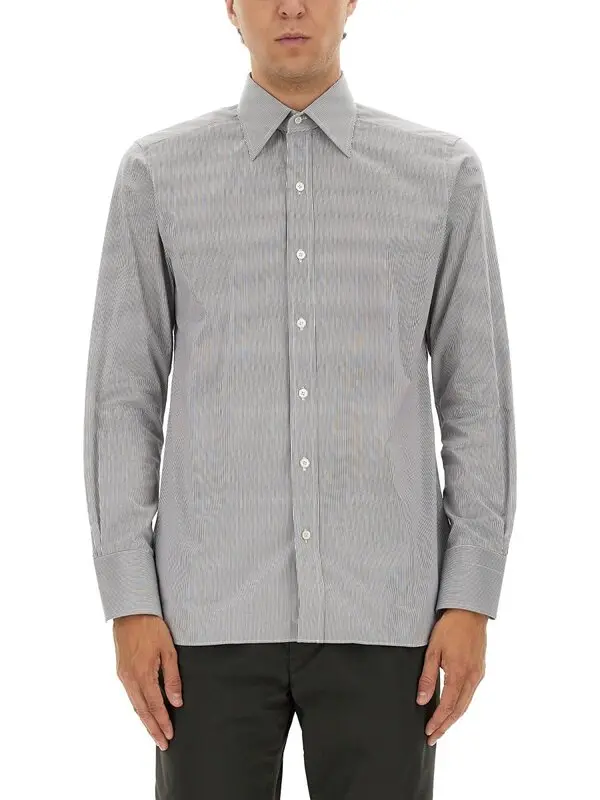 TOM FORD Tiny Stripe Slim Fit Shirt