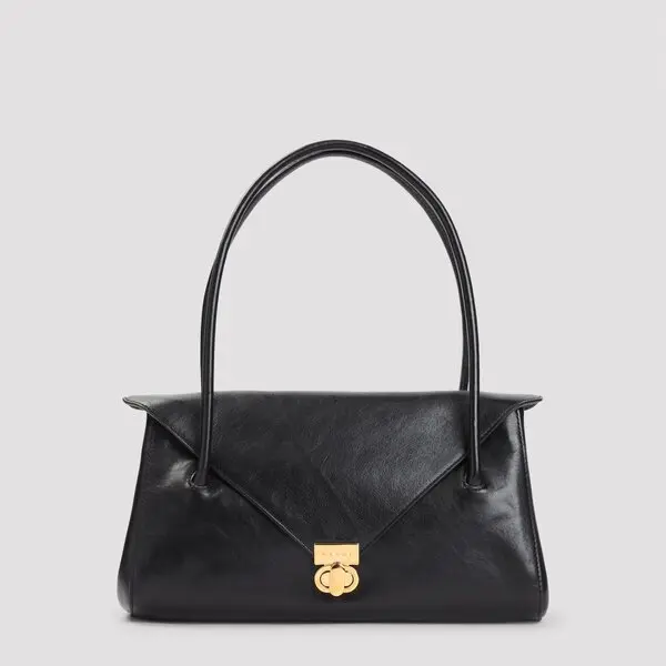Marni Calf Leather Mini Shoulder Bag With Dimensions 32cm X 17cm X 12cm