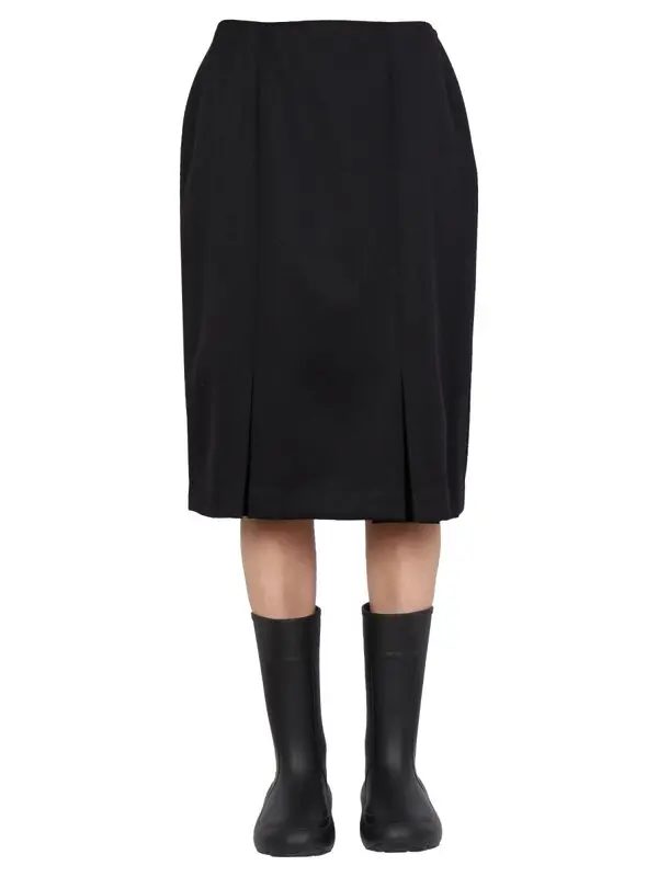 Raf Simons Straight Technical Fabric Skirt