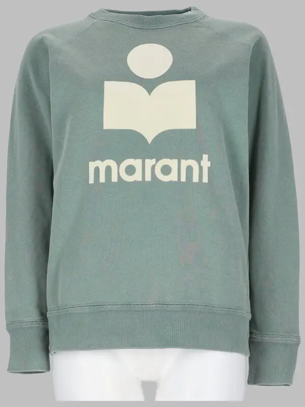 MARANT ETOILE Milan" Graphic Sweatshirt - Green