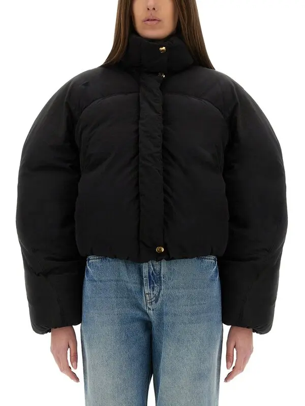 Jacquemus The Caraco Cropped Puffer Jacket - Black